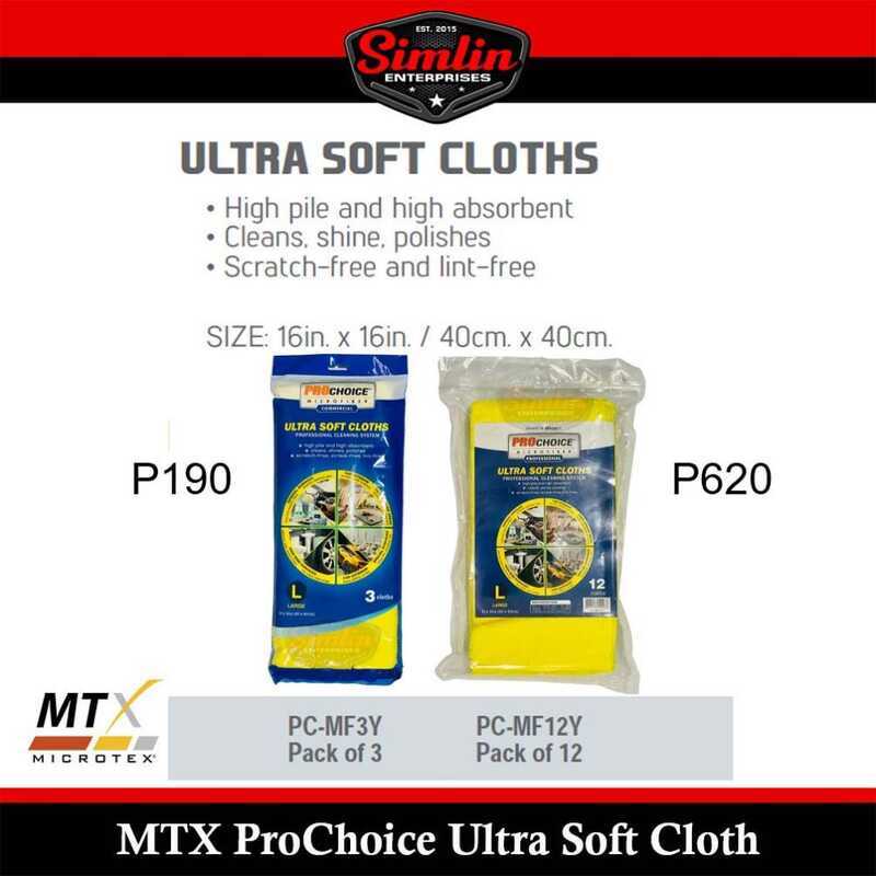 Microtex MTX Prochoice Microfiber Ultra Soft Cloth 3Pcs | Shopee ...