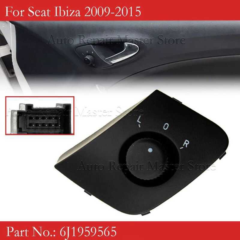 New Car Exterior Side Mirror Adjust Switch Knob For VW Seat Ibiza 2009 ...