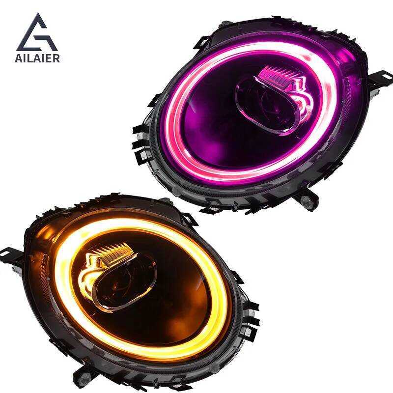 MINI For R56 Headlight Assembly Modify LED Light Guide Daytime Running ...