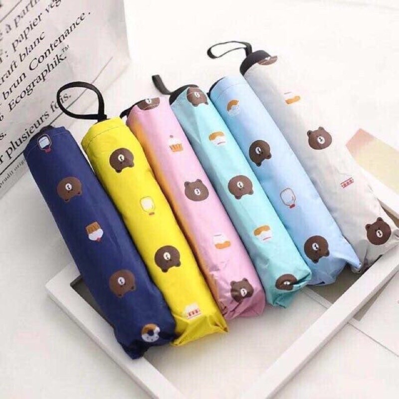 HOMEMATES BUY1TAKE1 Cute Bear Rain Umbrella Manual Foldable UV ...