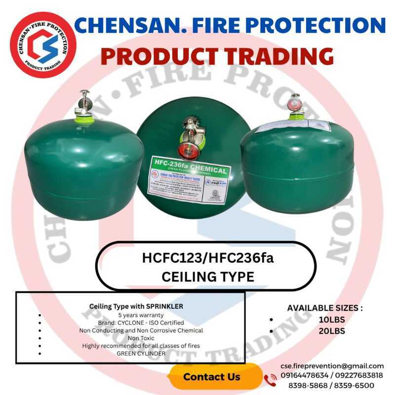 Fire Extinguisher Ceiling Type Automatic Sprinkler Hcfc-123 10Lbs 032 ...