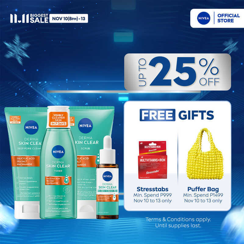 NIVEA Face Cleanser Anti-Acne Routine Complete Set: Derma Skin Clear ...