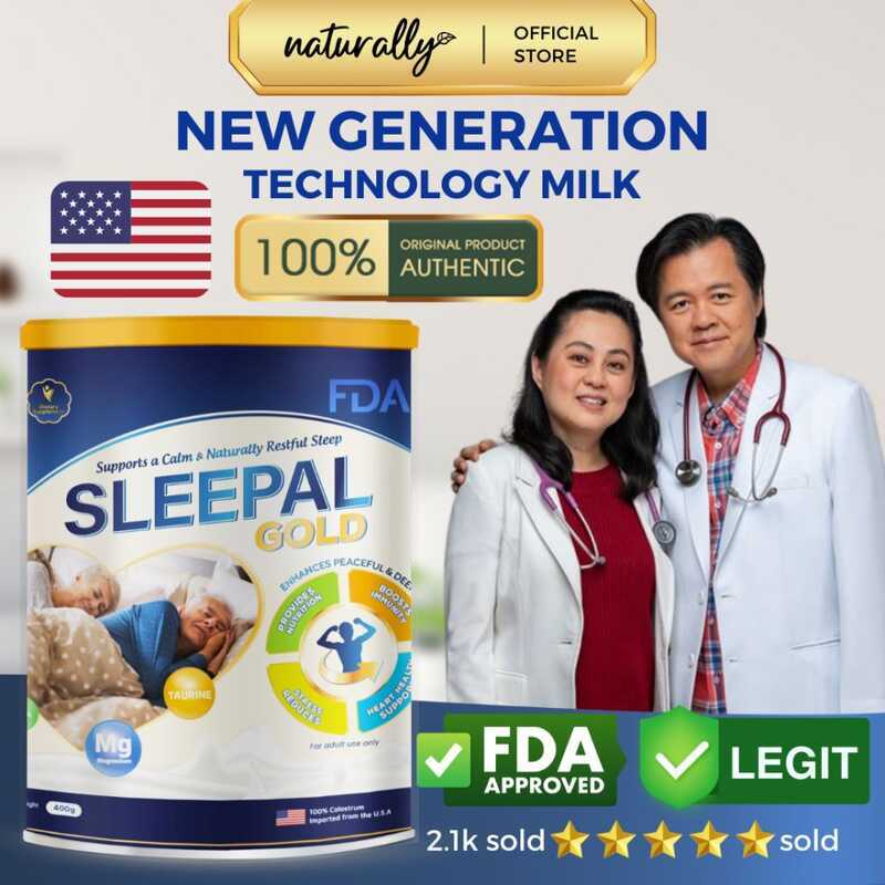 [ Legit] Sleepal Gold Milk Supports Sleep For The Elderly, Reduces ...