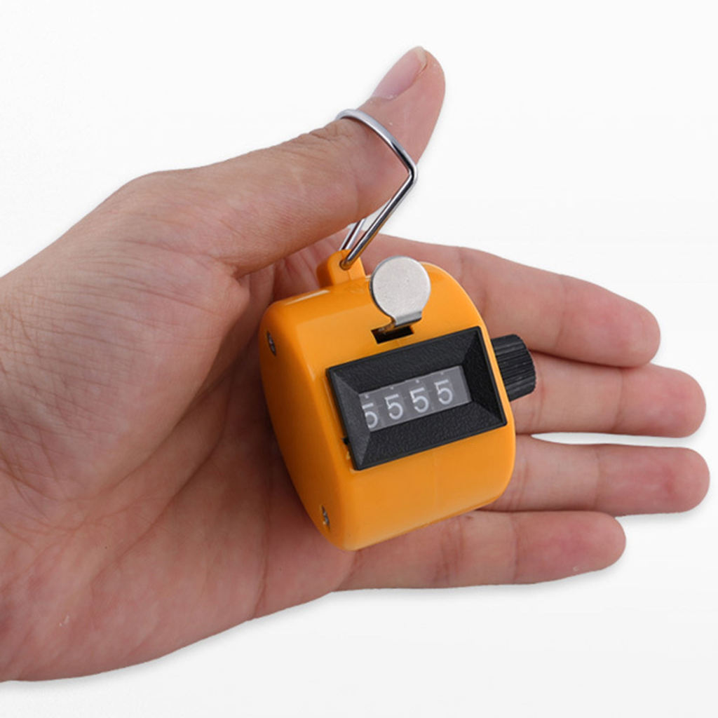 4 Digit Handheld Digital Tally Counter Number Colorful Counting Manual ...