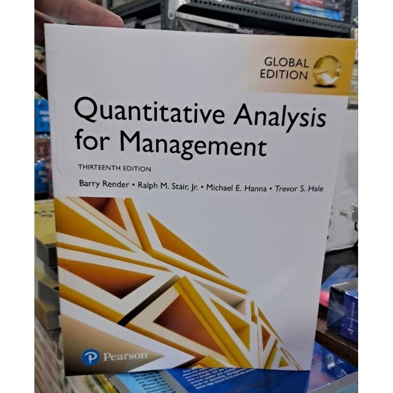 Quantitative Analysis for Management 13th Edition by Render Global Edition Brandnew | Shopee ...