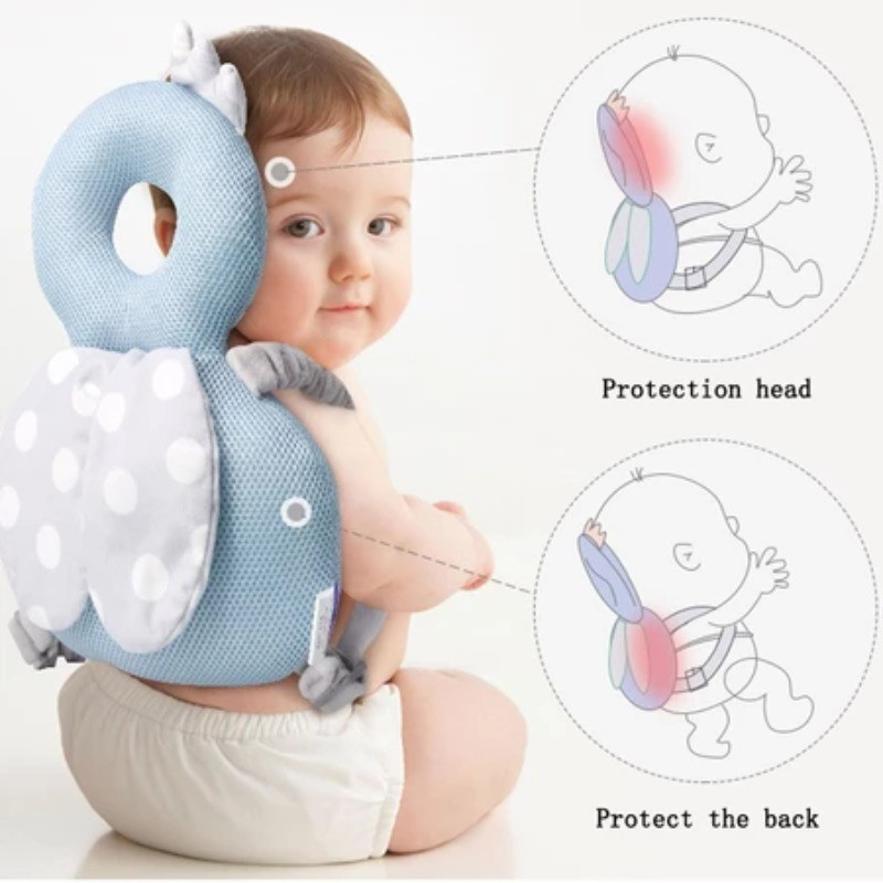 Baby Head Protector Pillow Adjustable Breathable Backpack Pillow for ...