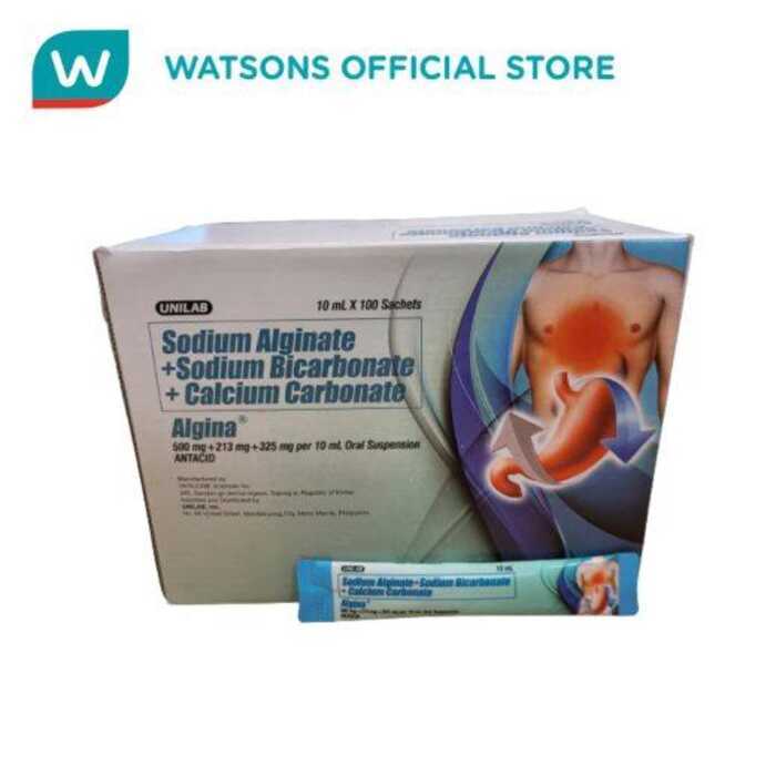 7C5 ALGINA Oral Suspension Antiacid In Sachet Sold Per Piece 10Ml FDA ...