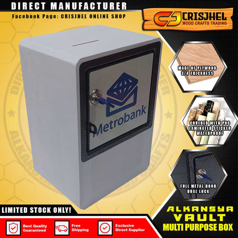 Big-Metrobank DESIGN Alkansya Vault Multi Purpose Safety Box CASH ON ...