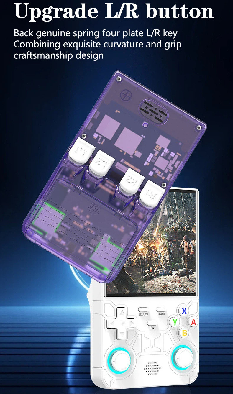 R36 Ultra Open Source Handheld Console - Mini Portable, HD Screen, Dual Joysticks for PSP/Arcade ...