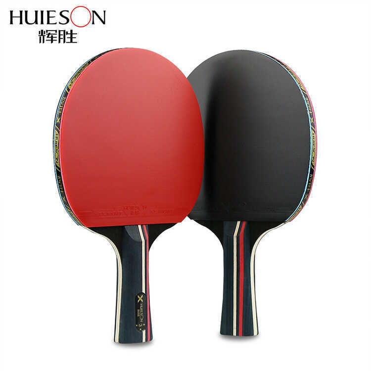 Huisheng Table Tennis Racket 3-Star Set 2 Pieces Long Handle Short ...