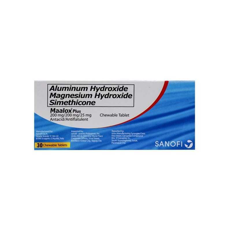 MAALOX Aluminum Hydroxide 200Mg Chewable Tablet D64 | Shopee Philippines