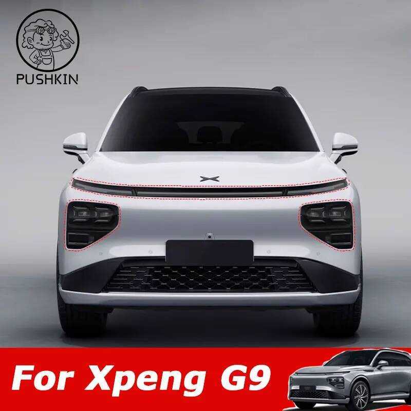 Xpeng For G9 Xiaopeng 2023 2024 2025 Car Headlamp Transparent D Black ...