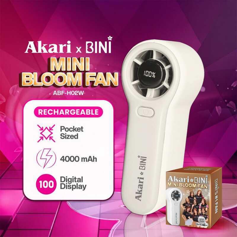 Akarixbini : (Abf-H02w) Akari Rechargeable Mini Bloom Fan -White E53 ...