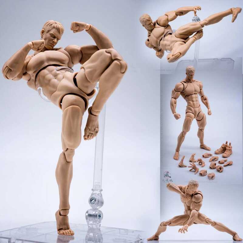 Wind Toys 1/12 Super Flexible Male Muscle Strong Joint Body Doll 16Cm ...
