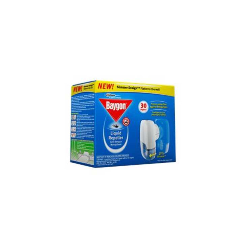 Baygon Anti-Dengue Mosquitoes Liquid Repeller STARTER PACK - 30 Nights ...