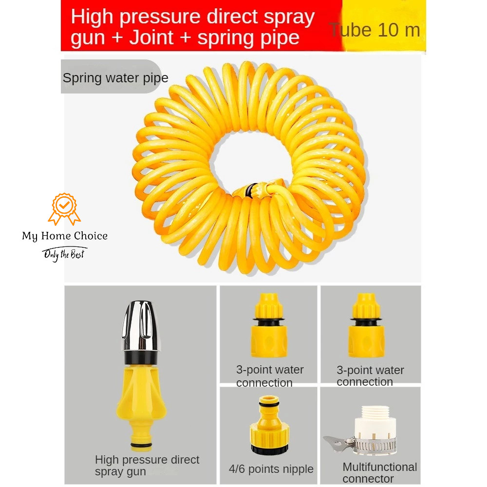 Garden Hose Pipe Retractable Spring Pipe Tube Pneumatic Pressurized Car ...