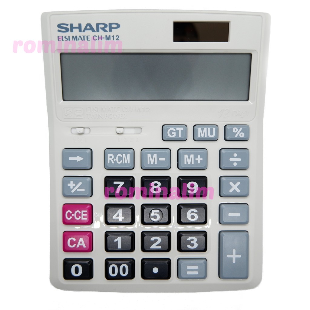 AUTHENTIC Sharp Calculator Elsi Mate CH-M12 12 Digits Office School | Shopee Philippines