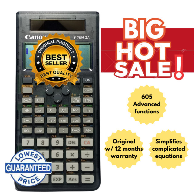 AUTHENTIC & ORIG CANON F-789SGA F 789SGA F789SGA Scientific Calculator ...