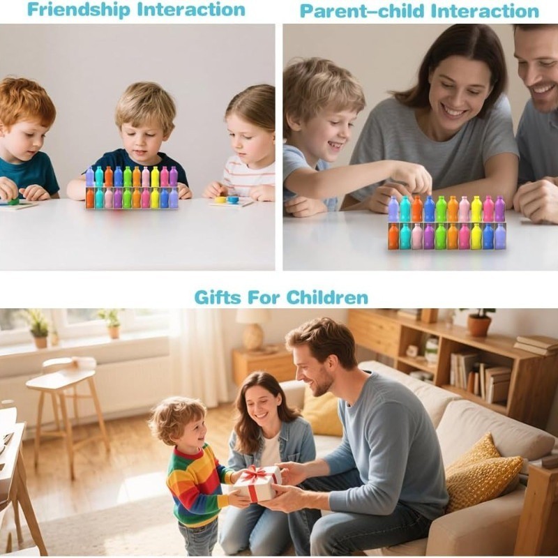 Bottle Color Matching Toy Bottle Color Game for Kids and Adults Memory ...