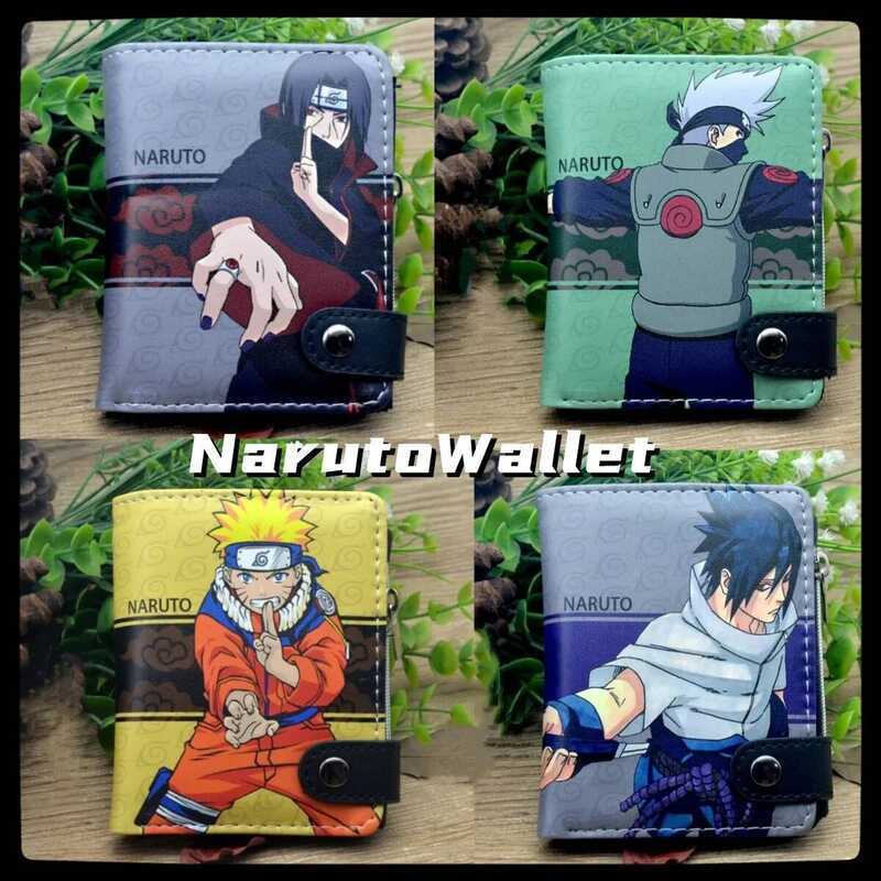 Naruto short wallet for men Naruto Sasuke two-dimensional cartoon ...