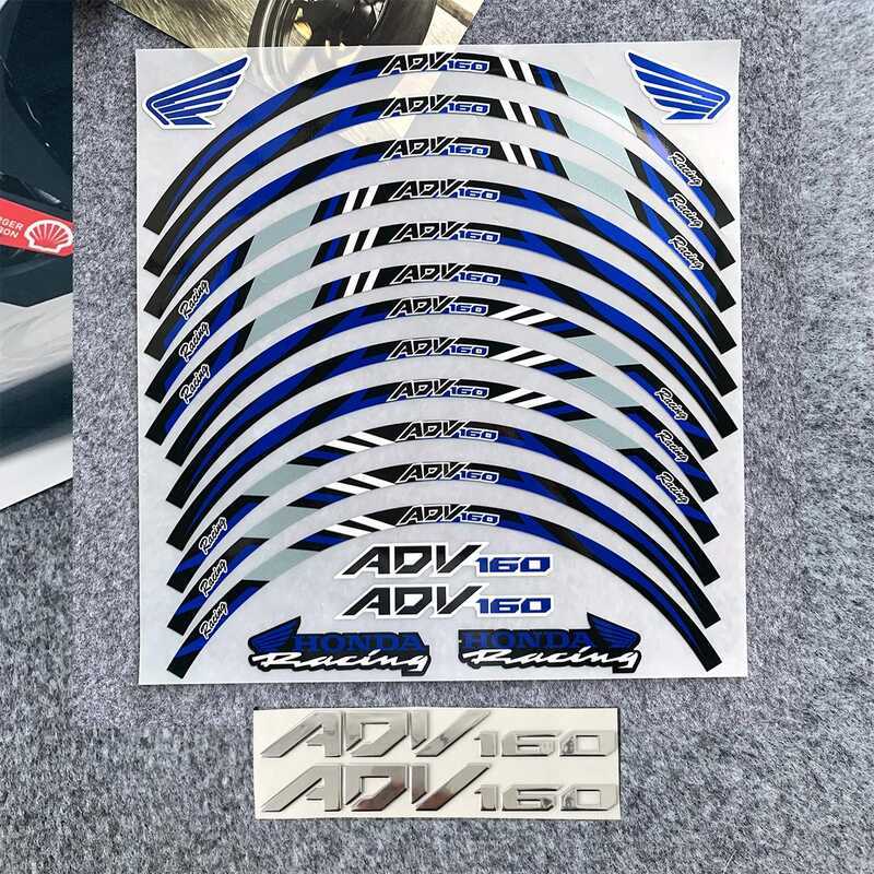 For Honda Adv160 Adv 160 Mags Stickers Wheel Hub Decals Stickers Emblem ...