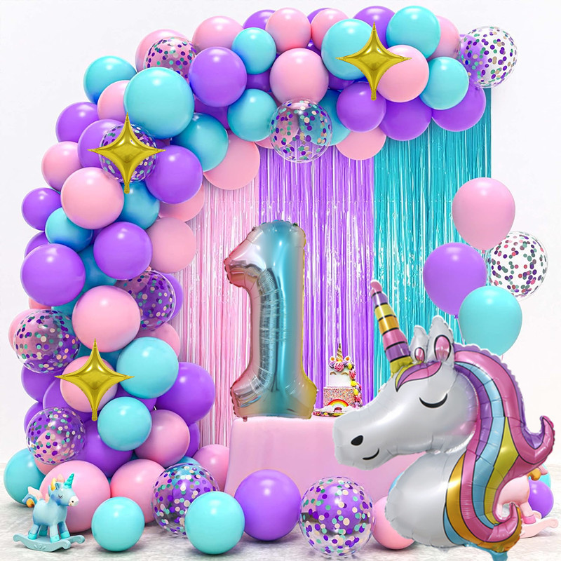 Purple Balloon Digital Balloon Christmas Party Set Baby Shower Birthday ...