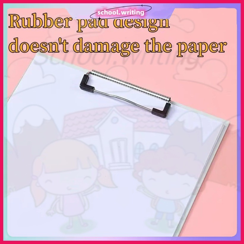 A4 Clip Board Hard Board Long Clipboard File Paper Folder Writing Pad ...