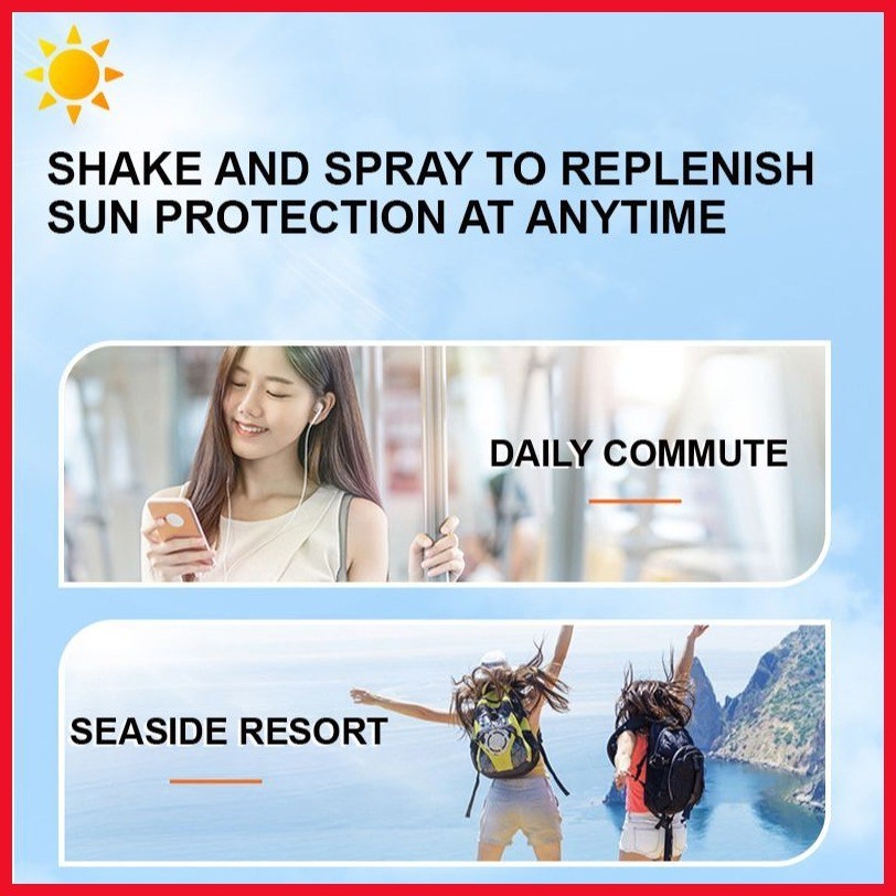 SPF50 PA++++ Sunscreen Mist Spray Moisturizing Sunblock Spray Anti UV ...