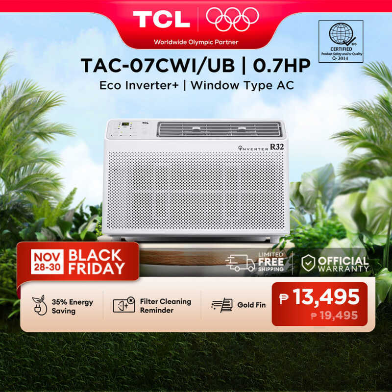 TCL Ub/Ub2 Series Eco Inverter Window-Type Air Conditioner - Aircon (Ai ...