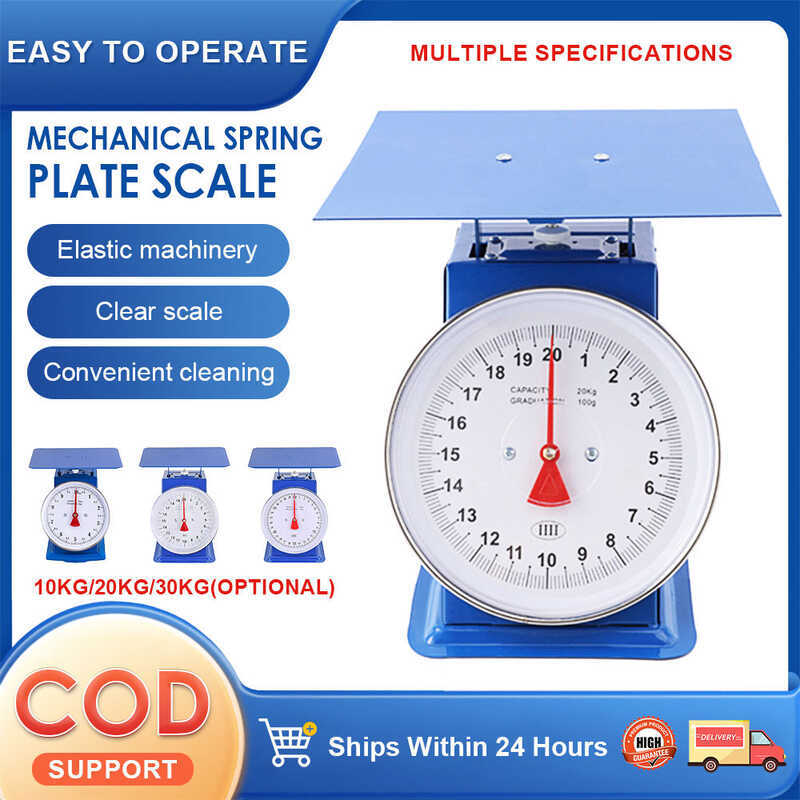 Mechanical Flat 10Kg, 20Kg, 30Kg 50Kg Weighing Food Fruit Meat And So ...