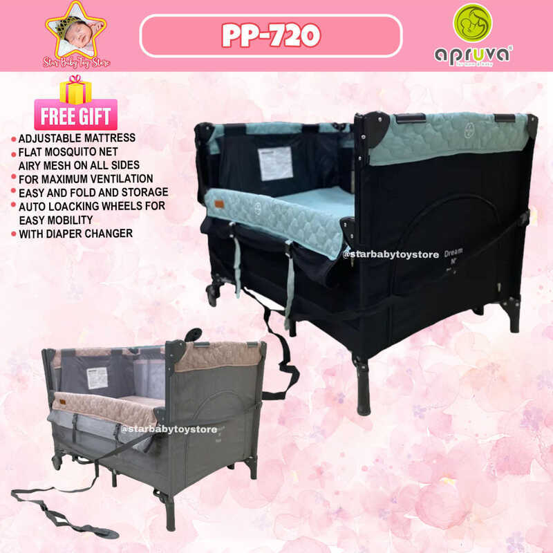 Star Apruva Crib for Baby pen PP-720 Pack and Play Co-Sleeper 439 ...