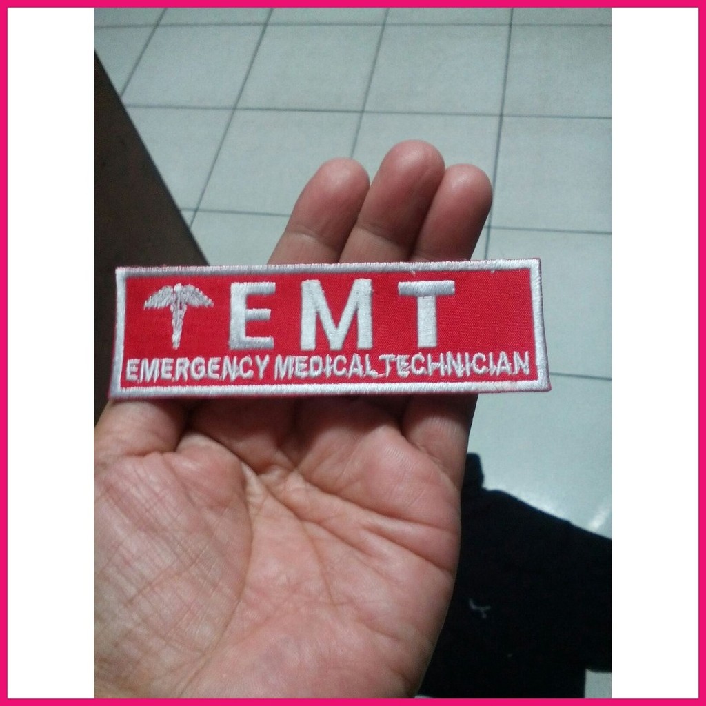 Emergency Medical Service Technician paramedic sign patch logo ...