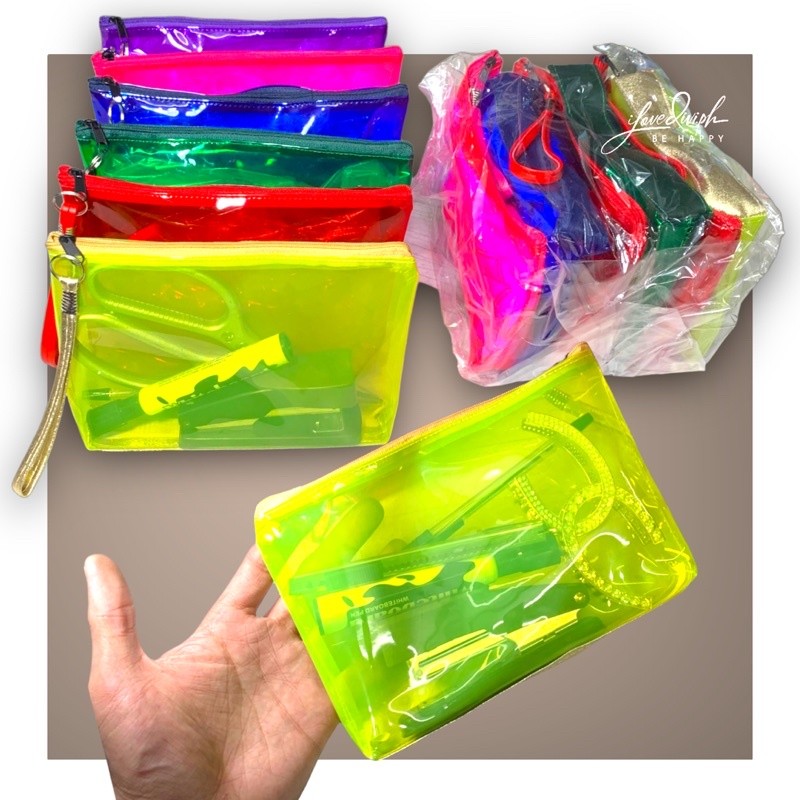 ilovedivi 6pcs Assorted Unisex Colored Clear PVC Vinyl Plastic Hand ...