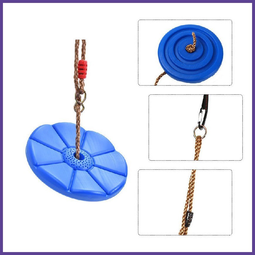 Tree Swing Kids Tree Swing Climbing Rope with Platforms Disc Seat Swing ...
