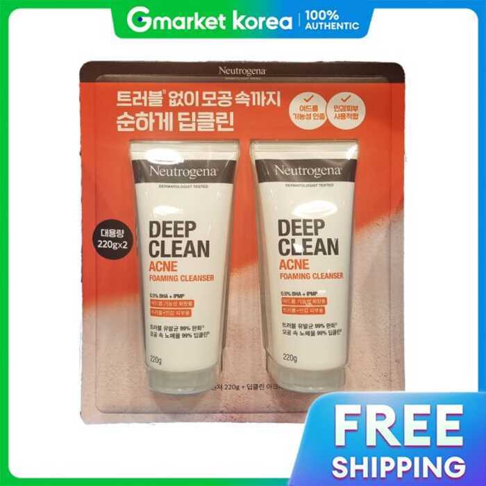 Neutrogena | Deep Clean Acne Foaming Cleanser (220G X 2-Pack) Ea7 ...