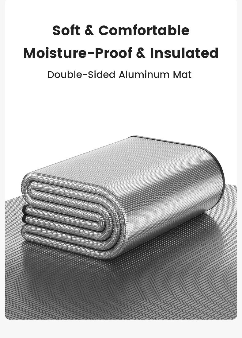 Outdoor Double-sided Aluminium Moisture Proof Mat Portable Camping ...