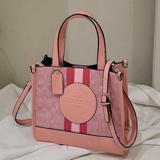 COACH Shoulder Bag Business Work Bag Large Women Leather Tote Bag/PINK ...
