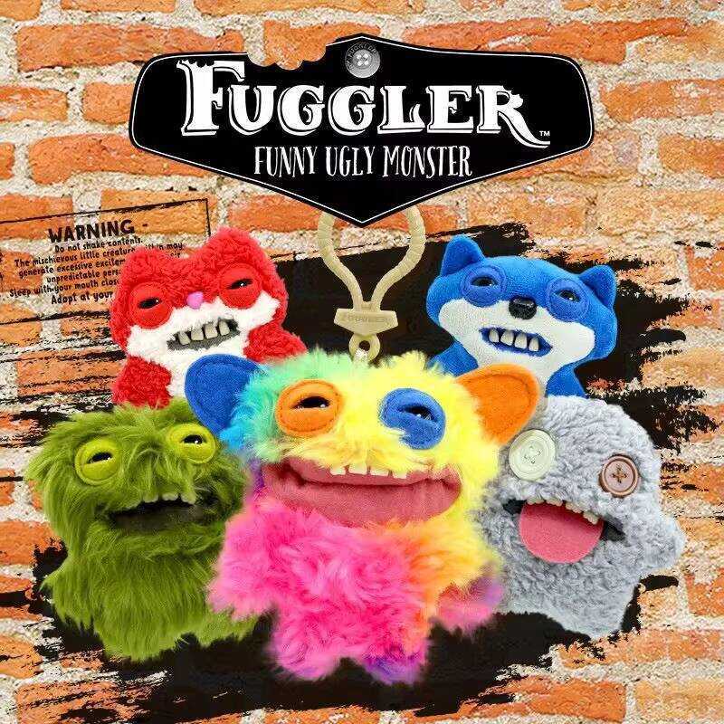 Fler Plush Keychain Fun Ugly Monster Mr. F Needle Greedy Grinner ...
