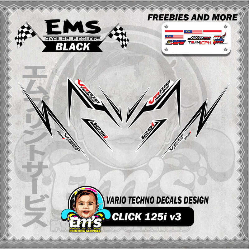 Honda Click V3 Vario Techno Decals | Shopee Philippines