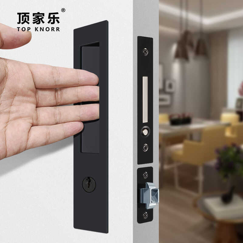 Pocket Door Lock Embedded Sliding Door Hook Lock Hidden Sliding Door ...