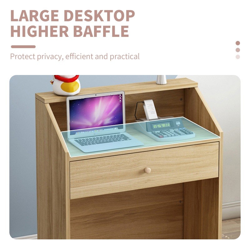 CODCashier Reception Desk Modern Checkout Counter with Drawer for ...