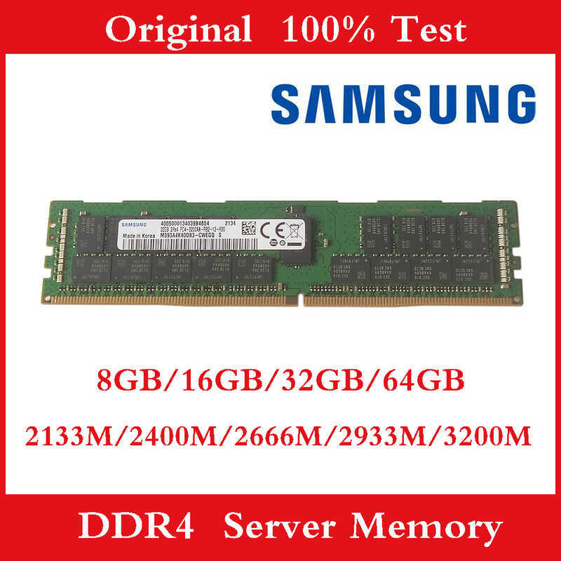 SAMSUNG 8Gb 16Gb 32Gb 64Gb RAM Ddr4 2133 2400 2666 2933 3200 Server ...