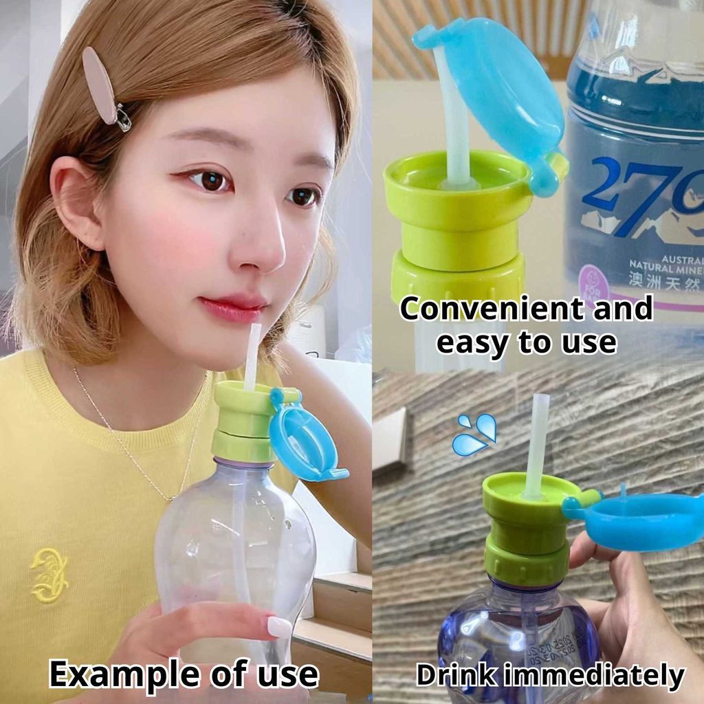 Portable Kids Drink Bottle Cap Spill Proof Juice Soda Water Bottle ...