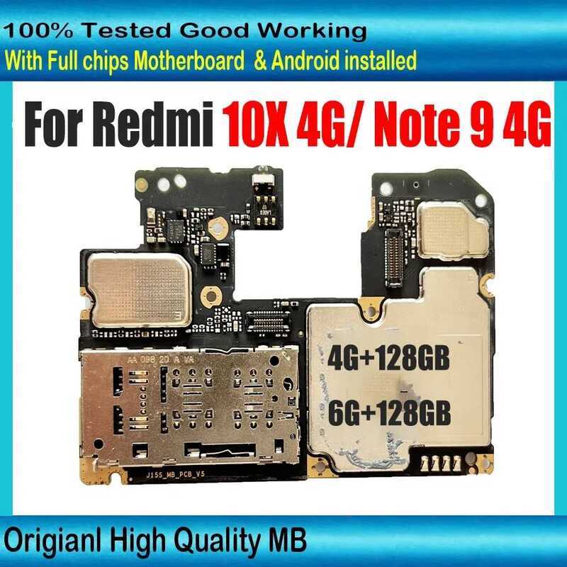 100% Original For Xiaomi Redmi 10X 4G/Redmi Note 9 4G Note9 Motherboard ...