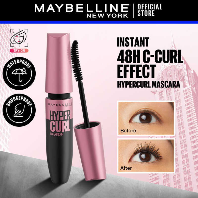 Maybelline Hypercurl Mascara - 48Hr Curl Power, Waterproof, Smudge ...