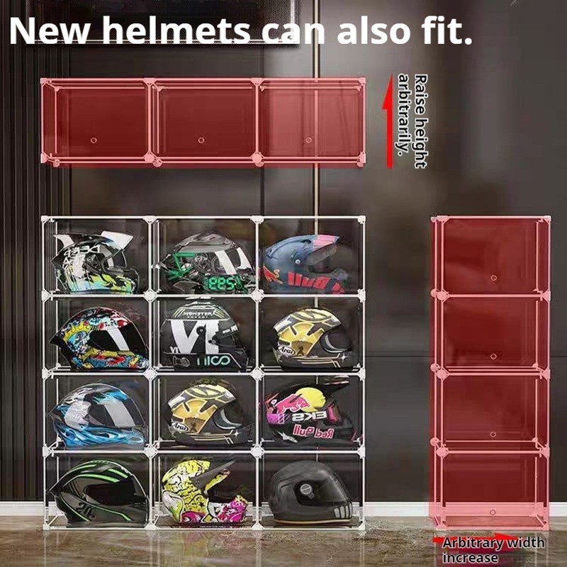SBH Helmet Shelf Display Cabinet Helmet Storage Cabinet Storage Cabinet ...