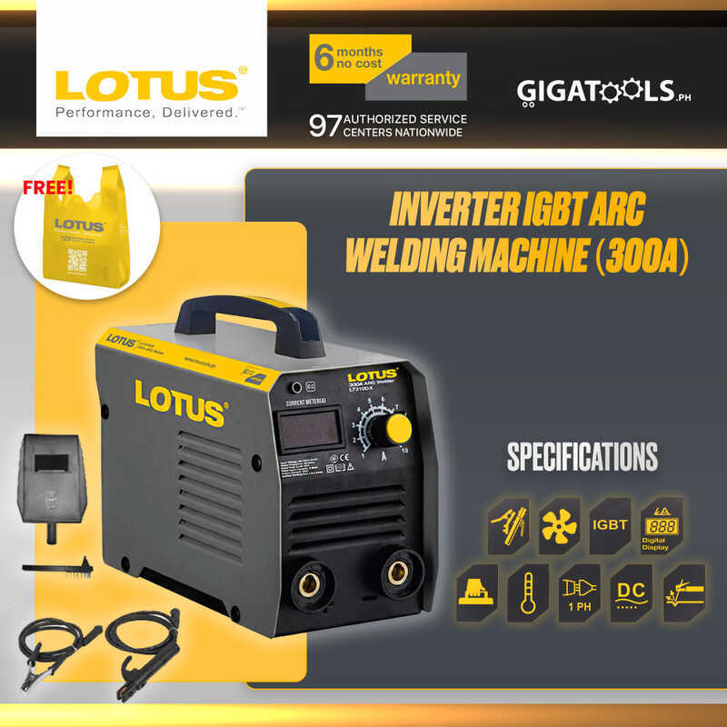 Lotus Lt310dx Inverter IGBT Arc Welding Machine 300A [Gigatools ...