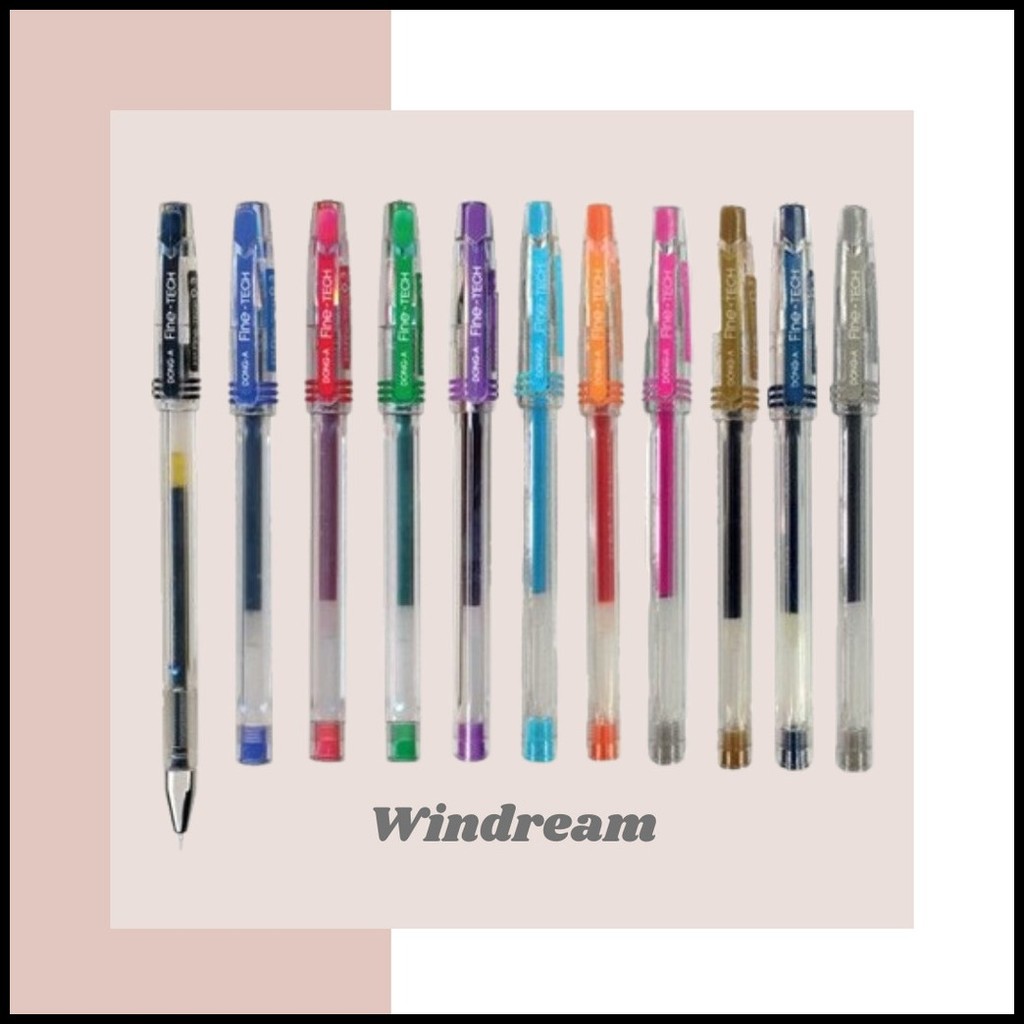 Dong-A Fine Tech colored pens and refills | Shopee Philippines