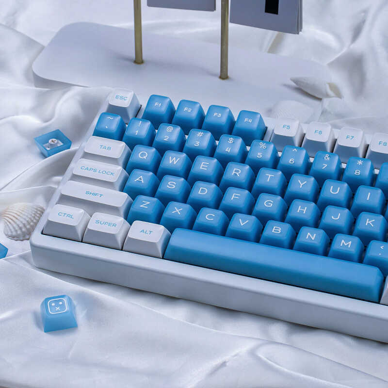 GMK Blue Ice Cream Keycaps 161 Keys SA Keycaps Double Shot ABS For MX ...