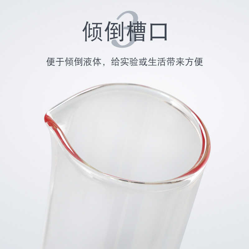 Measuring Cup Glass Graduated Cylinder High Precision 100Ml 250Ml 500Ml ...